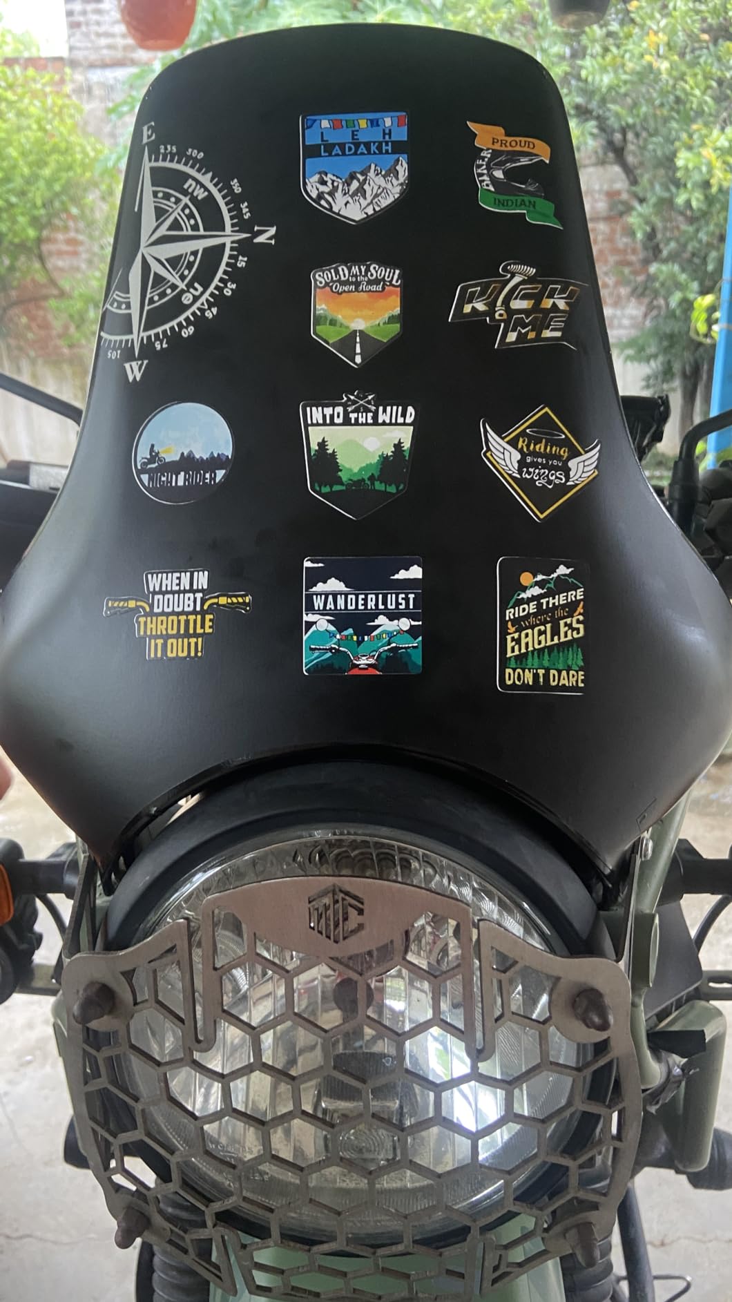 Automopix Bike Stickers Leh Ladakh Bike Vinyl, Multi Decals Tool Box ...