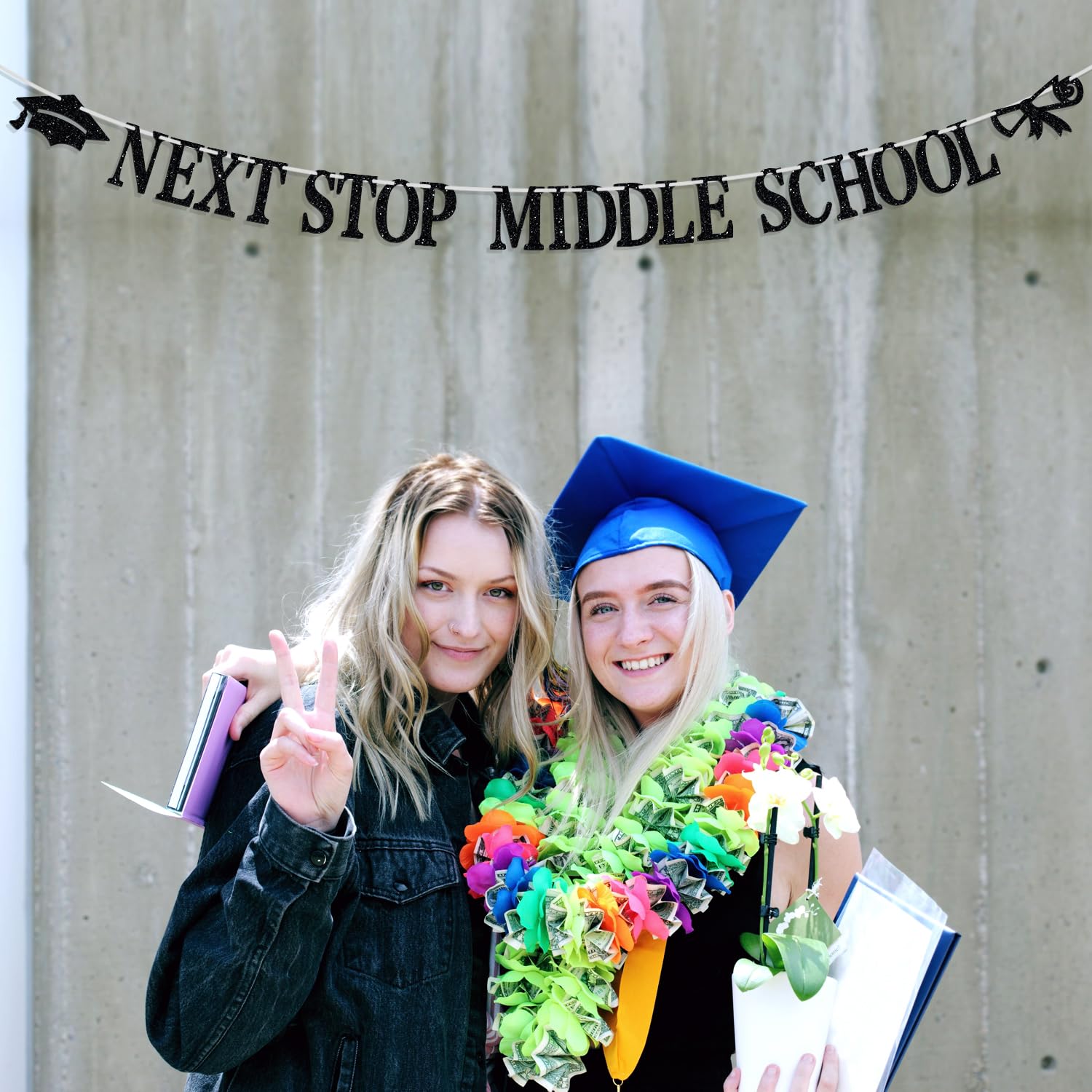 Elementary School Graduation Decorations Next Stop Middle School Banner ...