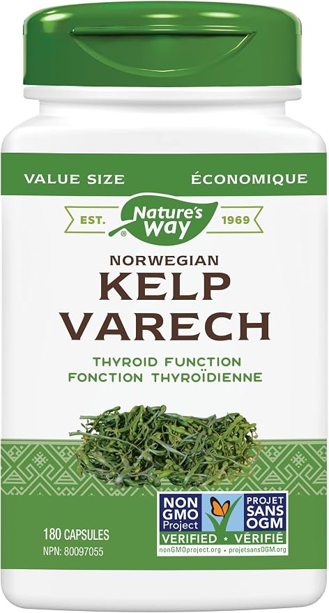 Nature’s Way Kelp - Iodine Supplement for Thyroid Support from Kelp ...