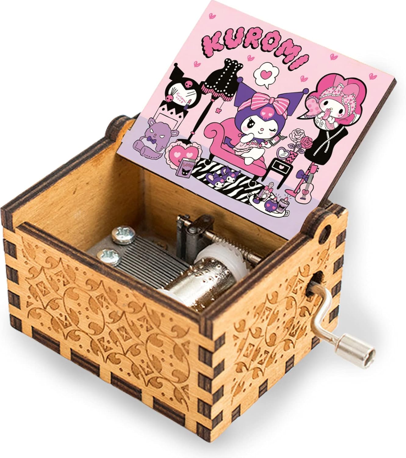 Amazon.com: Tixnoih Kuromi and My Melody Music Box You are My Sunshine ...