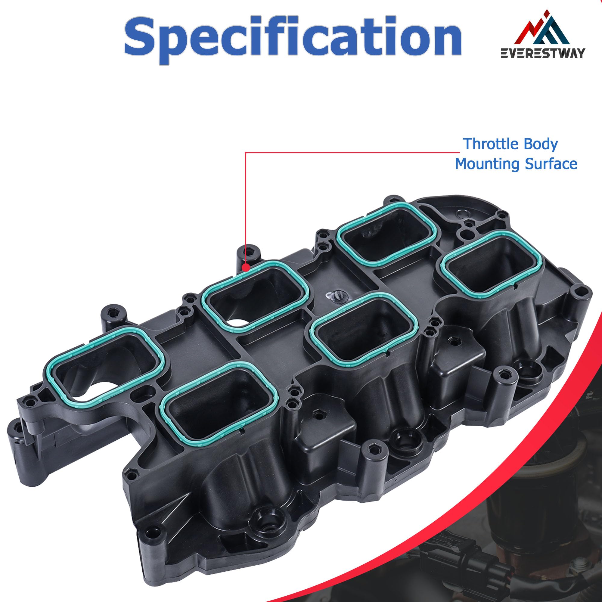 Snapklik.com : EVERESTWAY 05184199AF Lower Intake Manifold Compatible