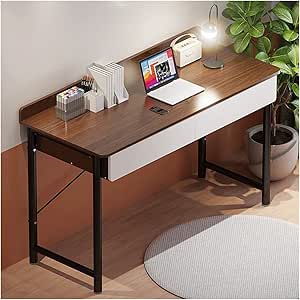 Amazon.co.jp: PC Desk Simple Wooden Computer Desk Office Modern Writing ...