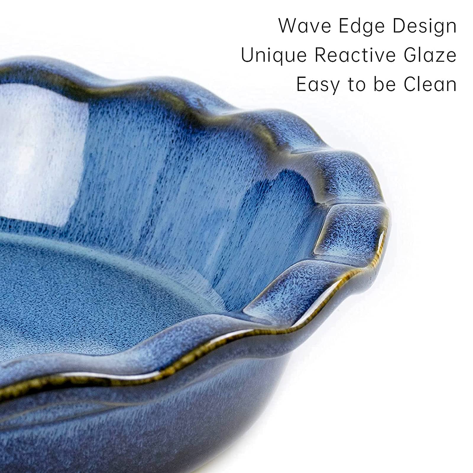 Snapklik.com : UNICASA Ceramic Pie Pan, 10.75 Inch Porcelain Pie Plate ...