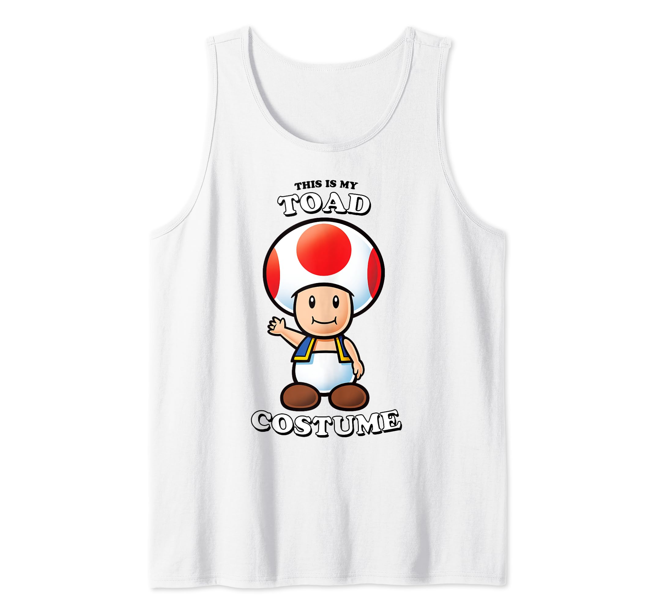 Amazon.com: Super Mario This Is My Toad Costume Tank Top : Clothing ...