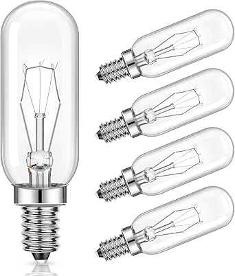 Goerpn Cooker Hood Bulbs, 5 Pack 40w E14 Extractor Fan Bulb 230V T25 ...