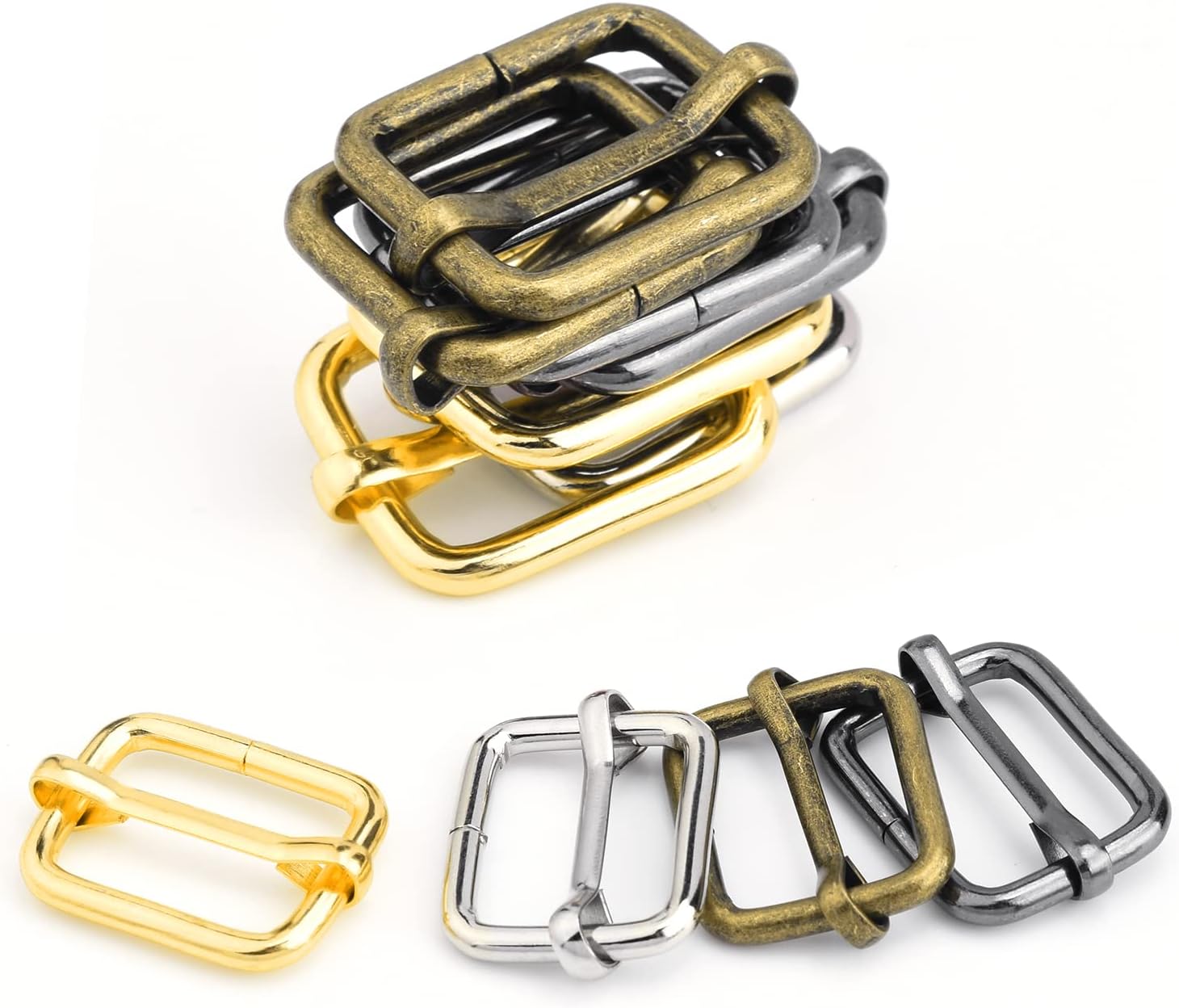 Amazon.com: CooBigo 25 Pack Tri Glide Slide Buckle 3/4 Inch Strap ...