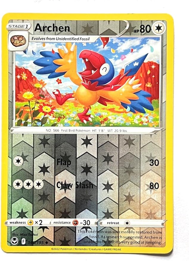 Amazon.com: Archen 146/195 - Reverse Holo - Silver Tempest - NM/M ...