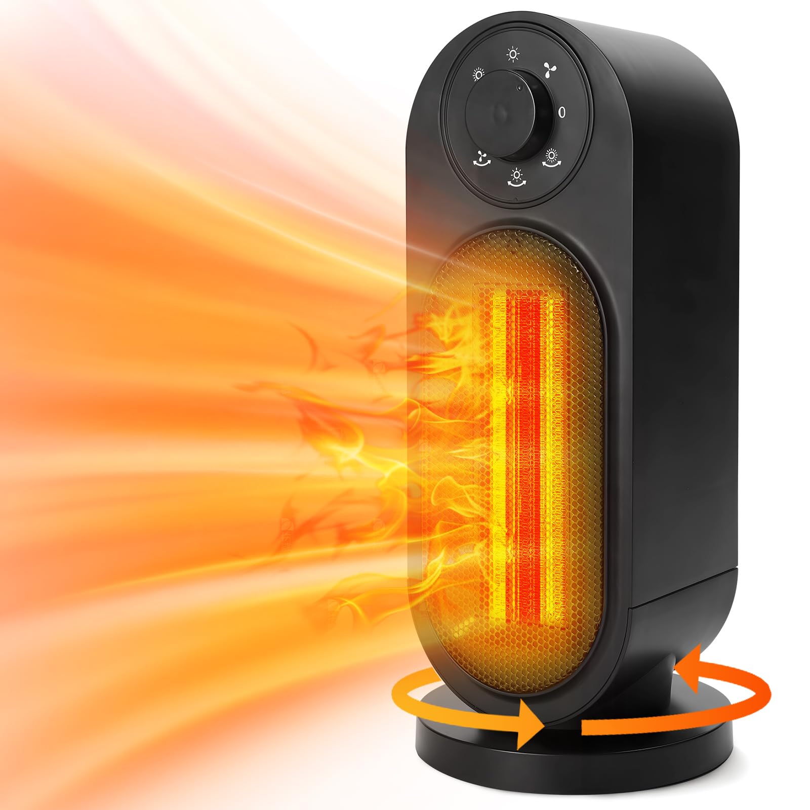 Calentador Eléctrico para Hogar, 1500W Calefactor Portátil con 3 Modos ...