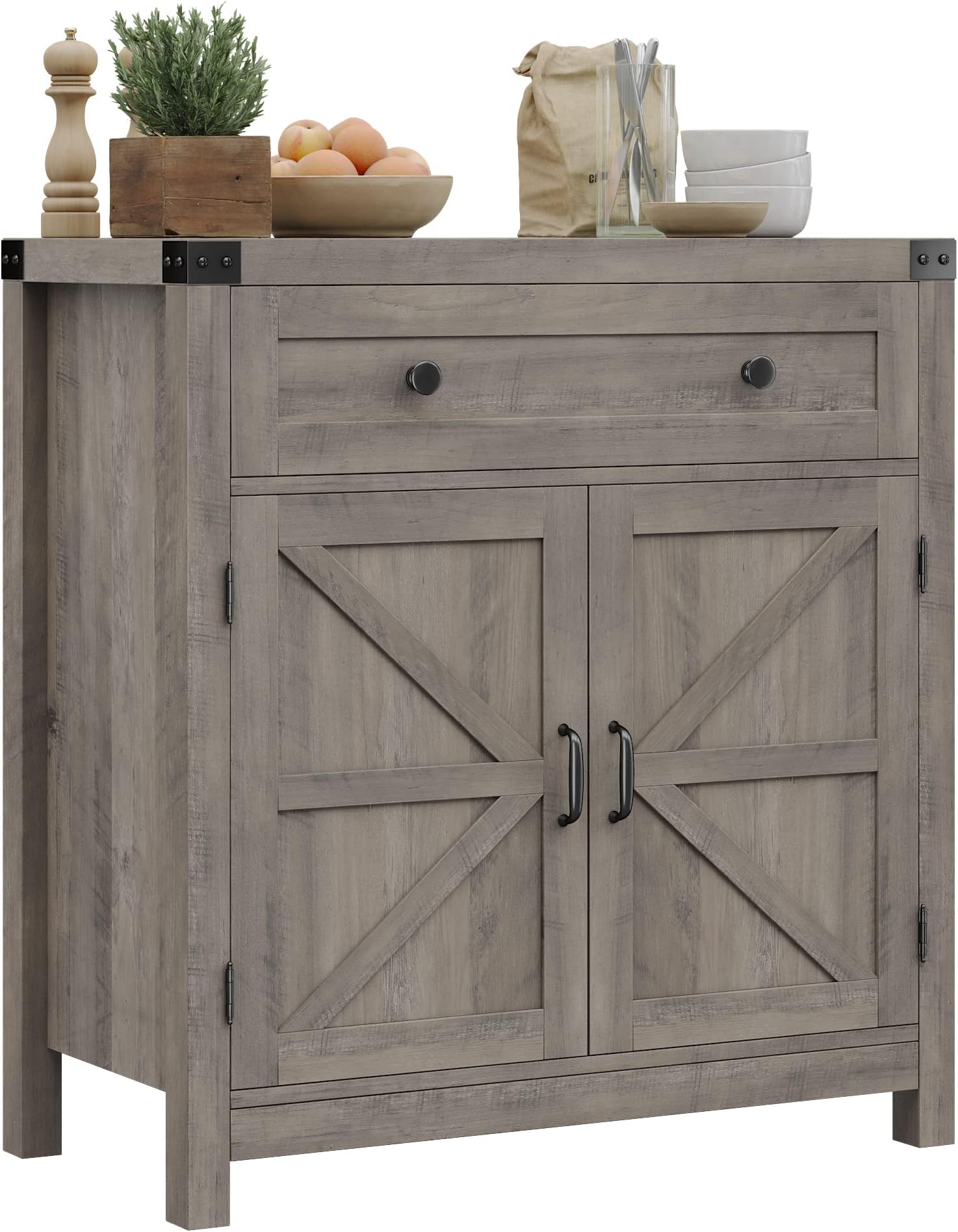 Amazon.com: Jofran Madison County 32" Rustic Farmhouse Reclaimed Pine ...