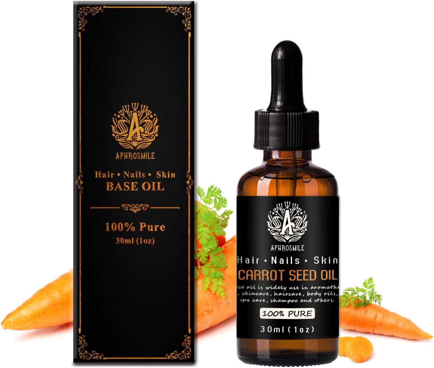 100% Pure Carrot Seed Oil for Massage, 30ml Carrier Oil - Carrot Seed ...