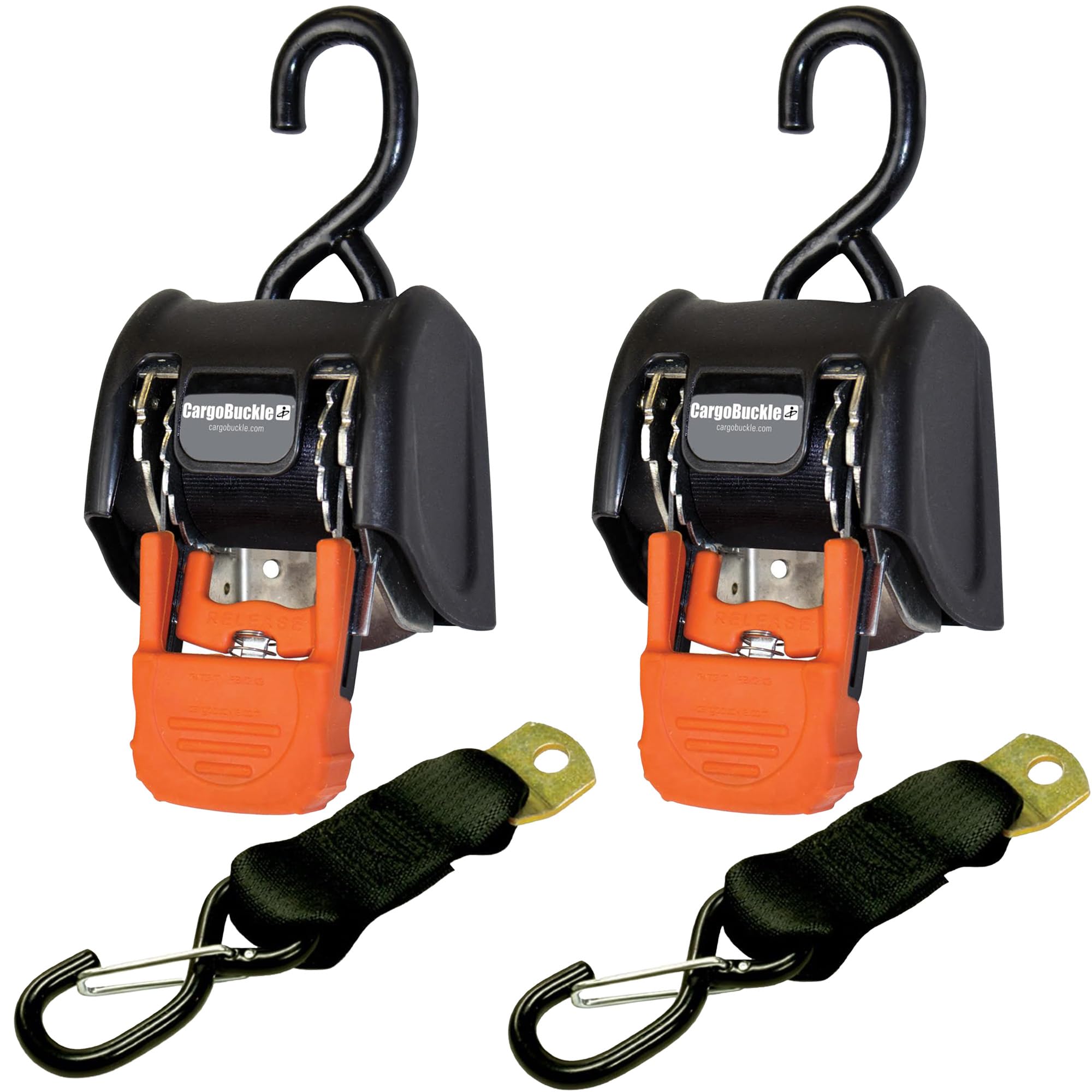 CargoBuckle G3 Retractable Ratchet Tie-Down System with Dual Safety ...