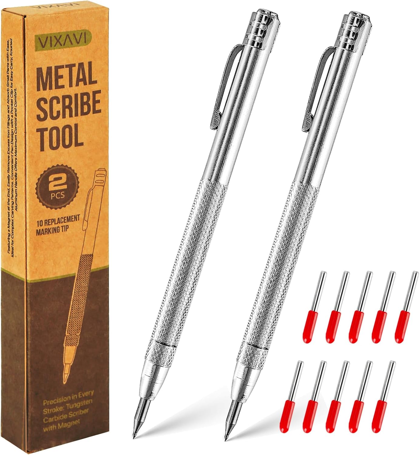 Amazon.com: VIXAVI Metal Scribe Tool - Metal Scriber with Magnet ...