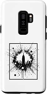 Amazon.com: Galaxy S9+ New York Skyline Silhouette Splash Case : Cell ...