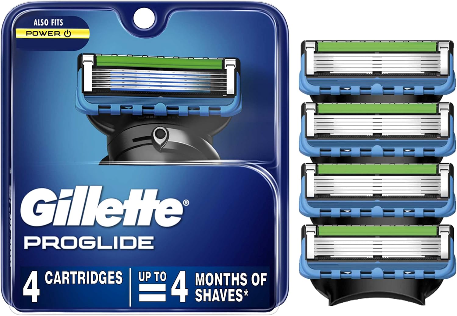 Gillette ProGlide Power Men’s Razor Blades – 4 Refills : Amazon.ca ...