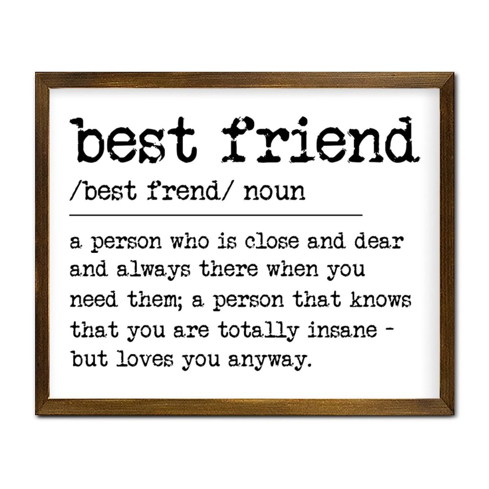 Frame Best Friends Sign Language