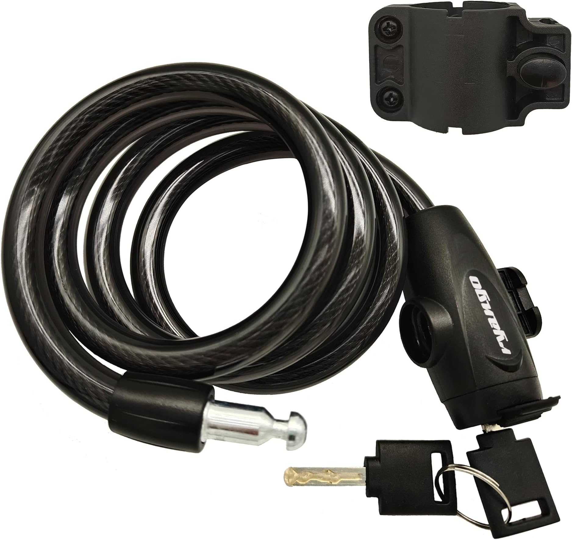 Amazon.com: Master Lock 8109D Compact Cable Lock, Silver, 5-Foot X 5/16 ...