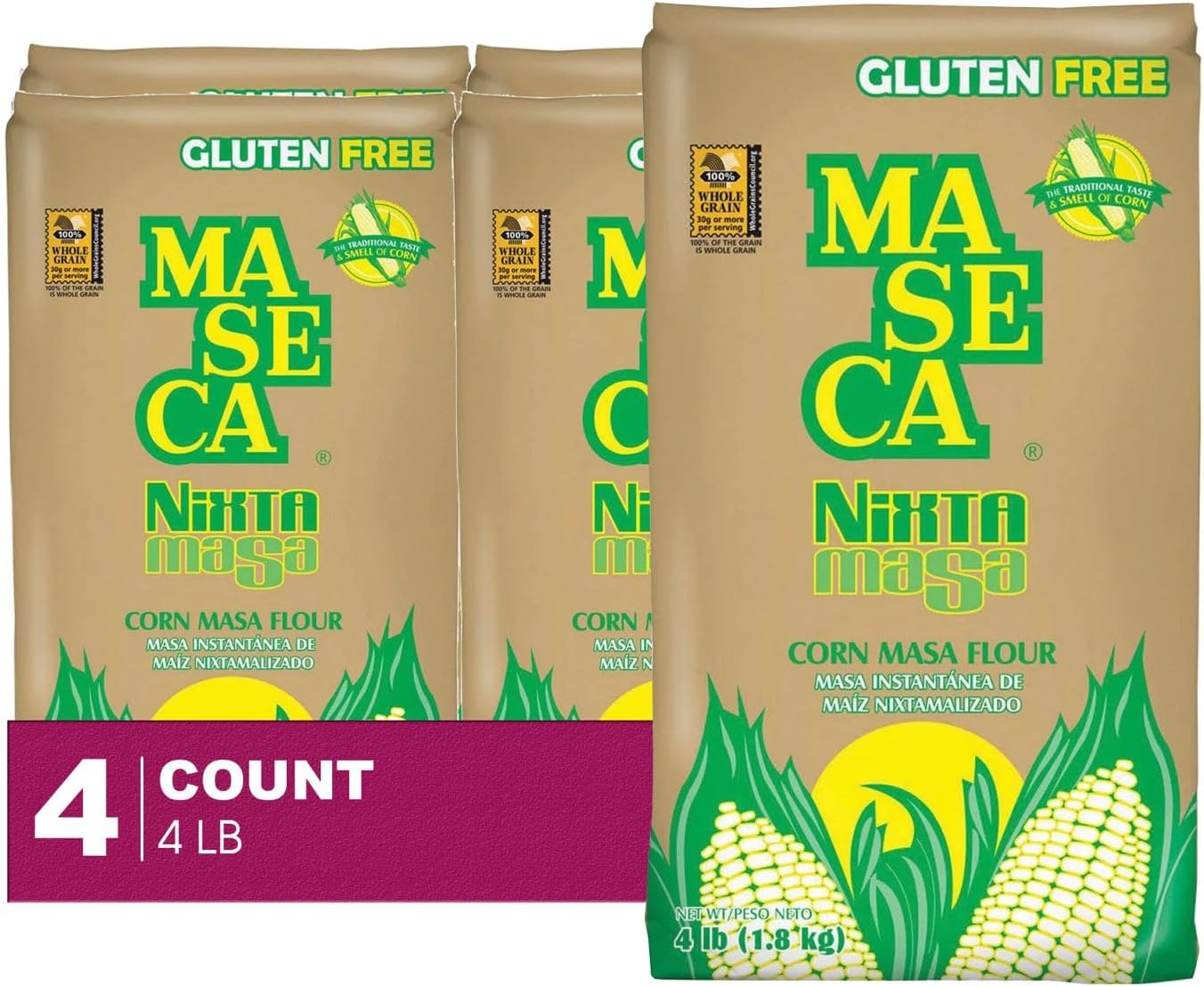 Amazon.com : Maseca Instant Corn Masa Mix Flour, 4.84 lb : Grocery ...