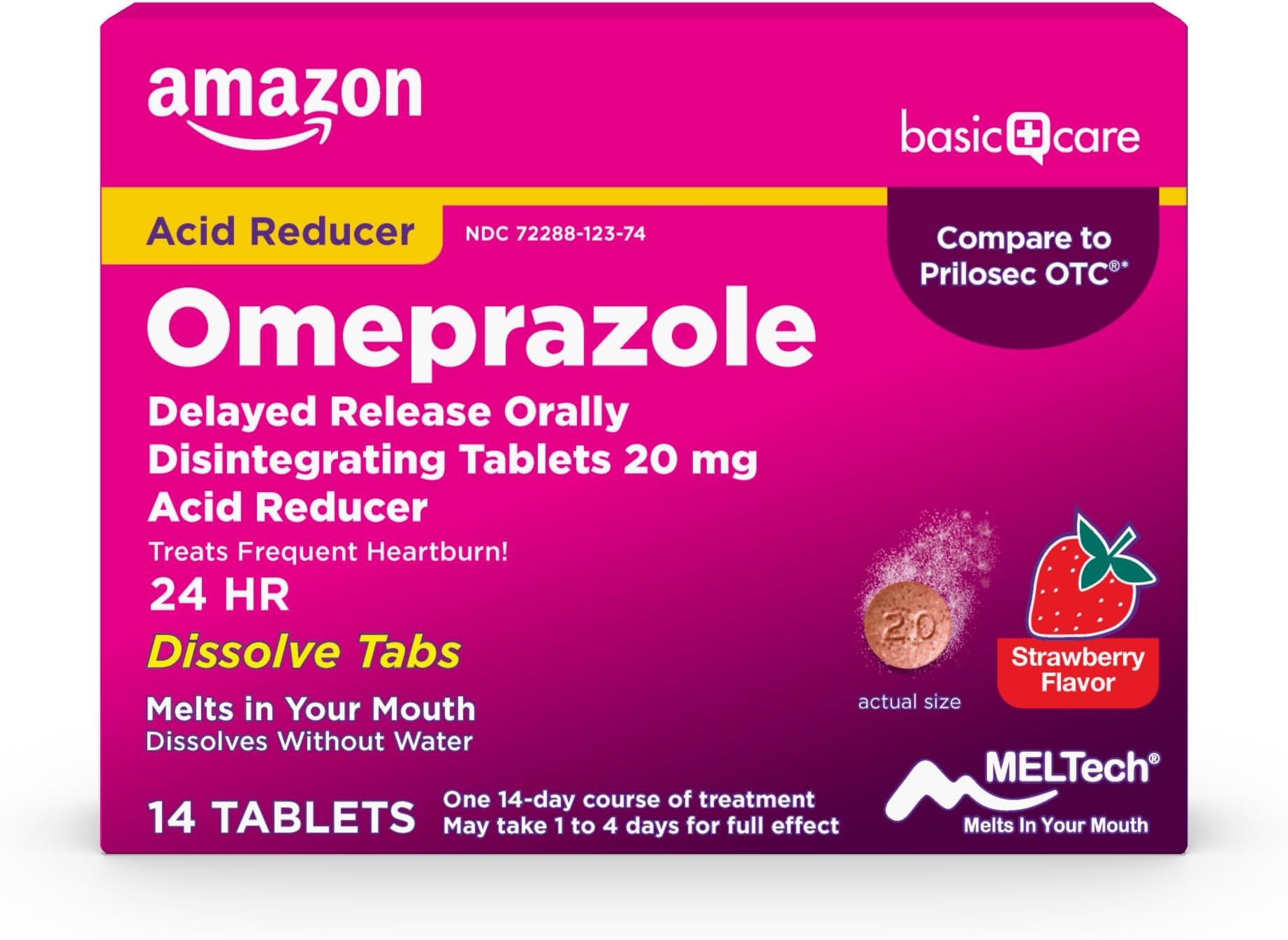 Amazon.com: Amazon Basic Care Omeprazole Delayed Release Orally ...