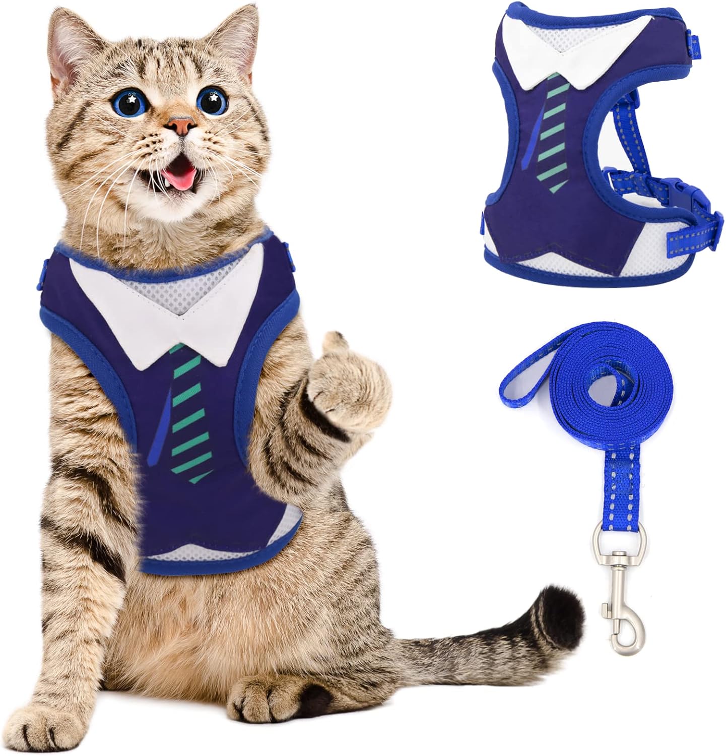 Pet Supplies : PAWFUN Cat Harness and Leash Set for Small Large Cats ...