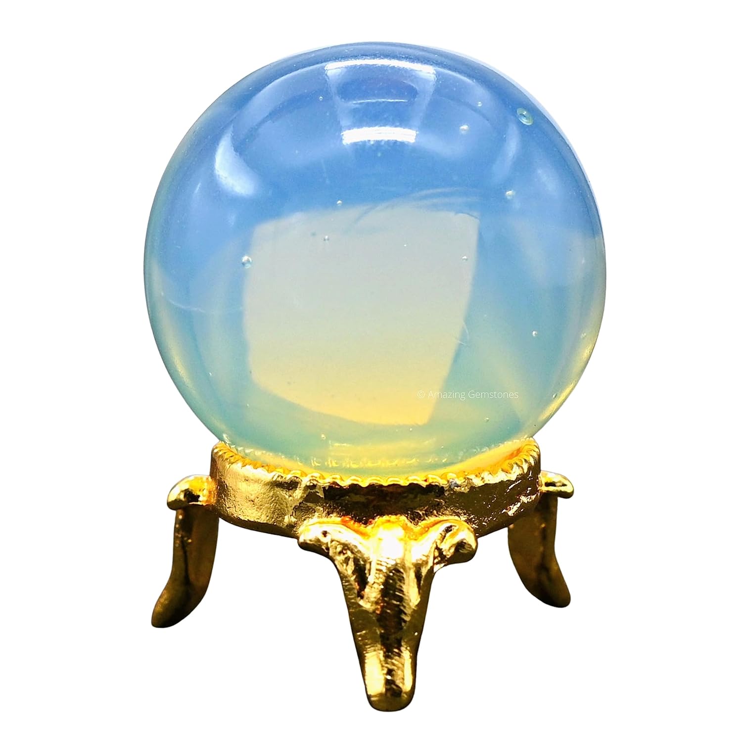 Amazon.com: Opalite Crystal Ball with Stand - 1.5" Inches Crystal ...