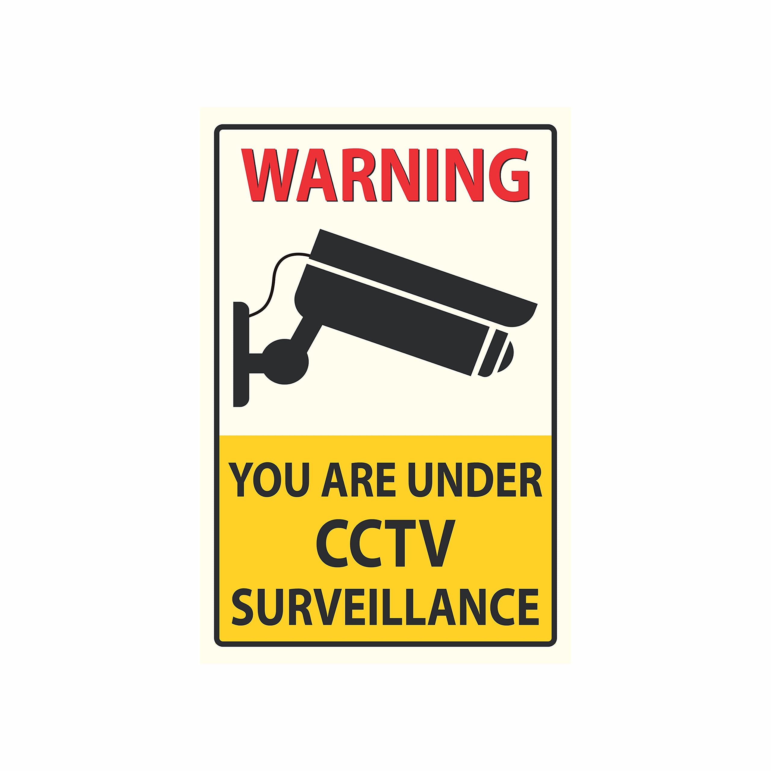 Anne Print Solutions® You are Under CCTV Surveillance Stickers Pack of ...
