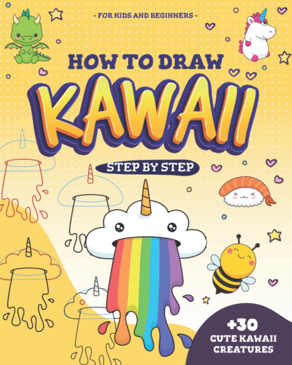 How to Draw KAWAII: Step-by-step Drawing Guide Book For Kids and ...