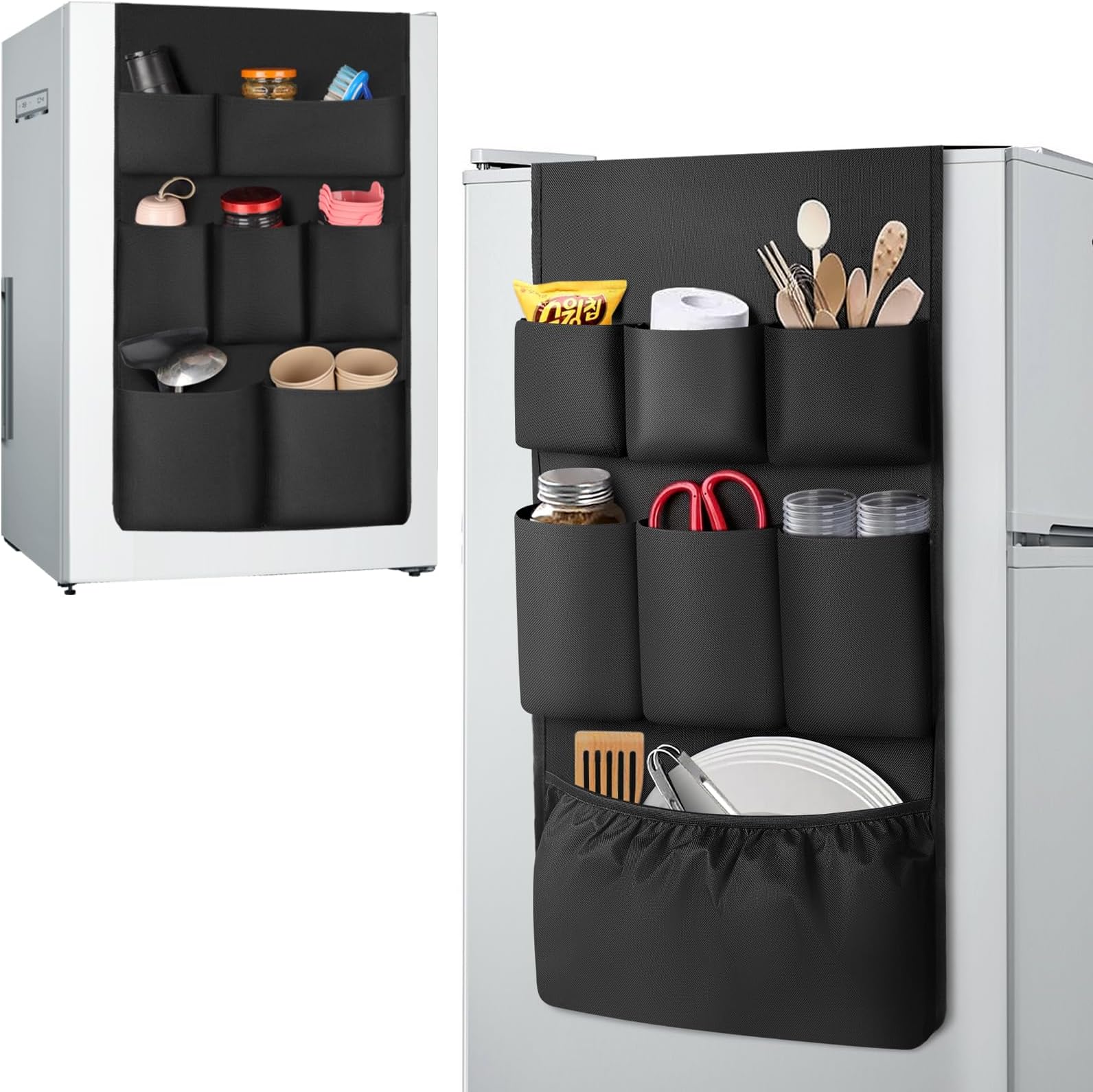 Amazon.com: Smart Design Mini Fridge Organizer with 12 Pockets ...