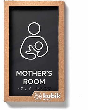 Amazon.com: Kubik Letters Mothers Room Sign, ADA Compliant Modern ...