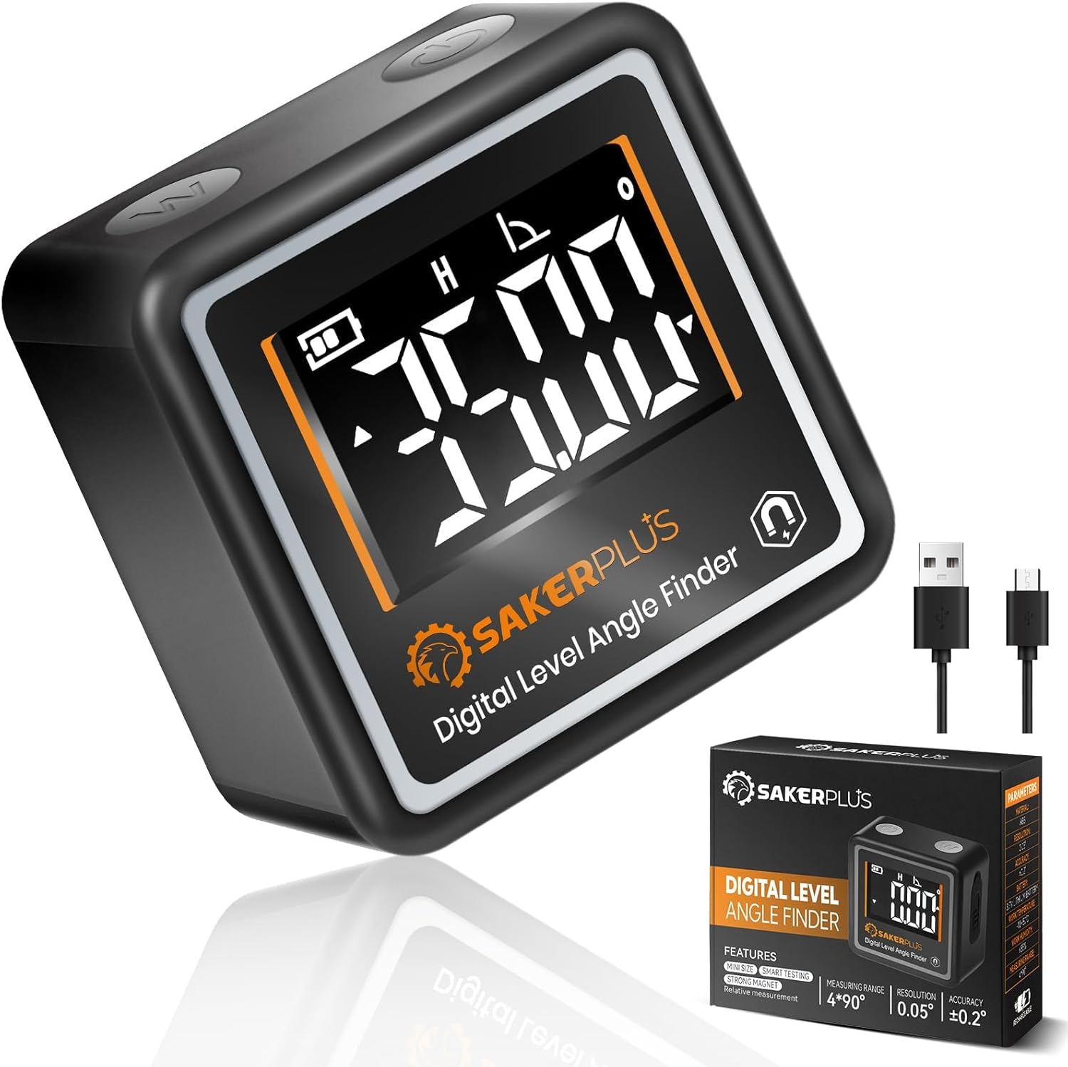 SakerPlus Digital Angle Finder Magnetic, Digital Level Gifts for Men ...