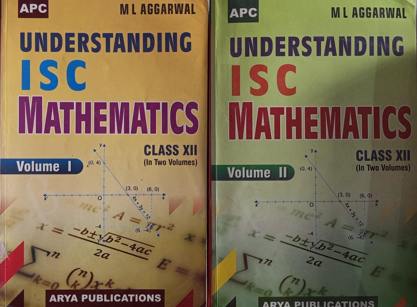 Buy Understanding ISC Mathematics Class 12 Volume 1&2 by M.L.Aggarwal ...