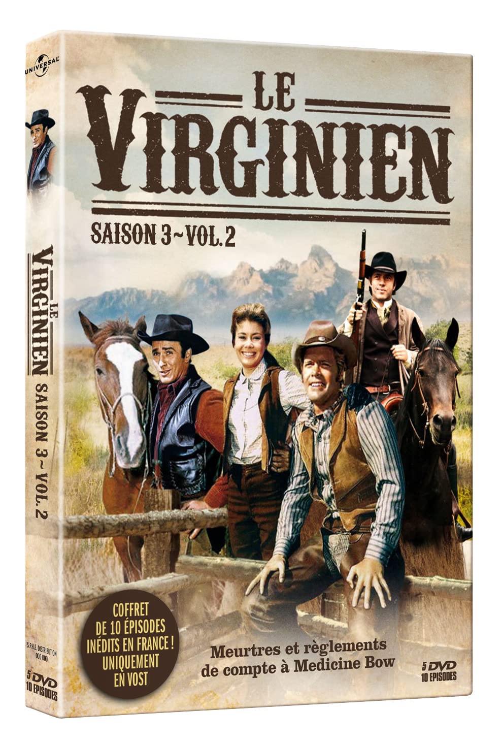Le Virginien - Saison 3 - Volume 2 - Coffret 5 DVD: Amazon.es: Clu ...