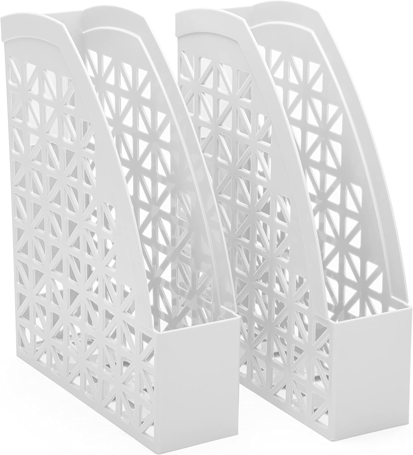 Amazon.com : Mintra Office Plastic Desk Organizer 2pk Magazine File ...