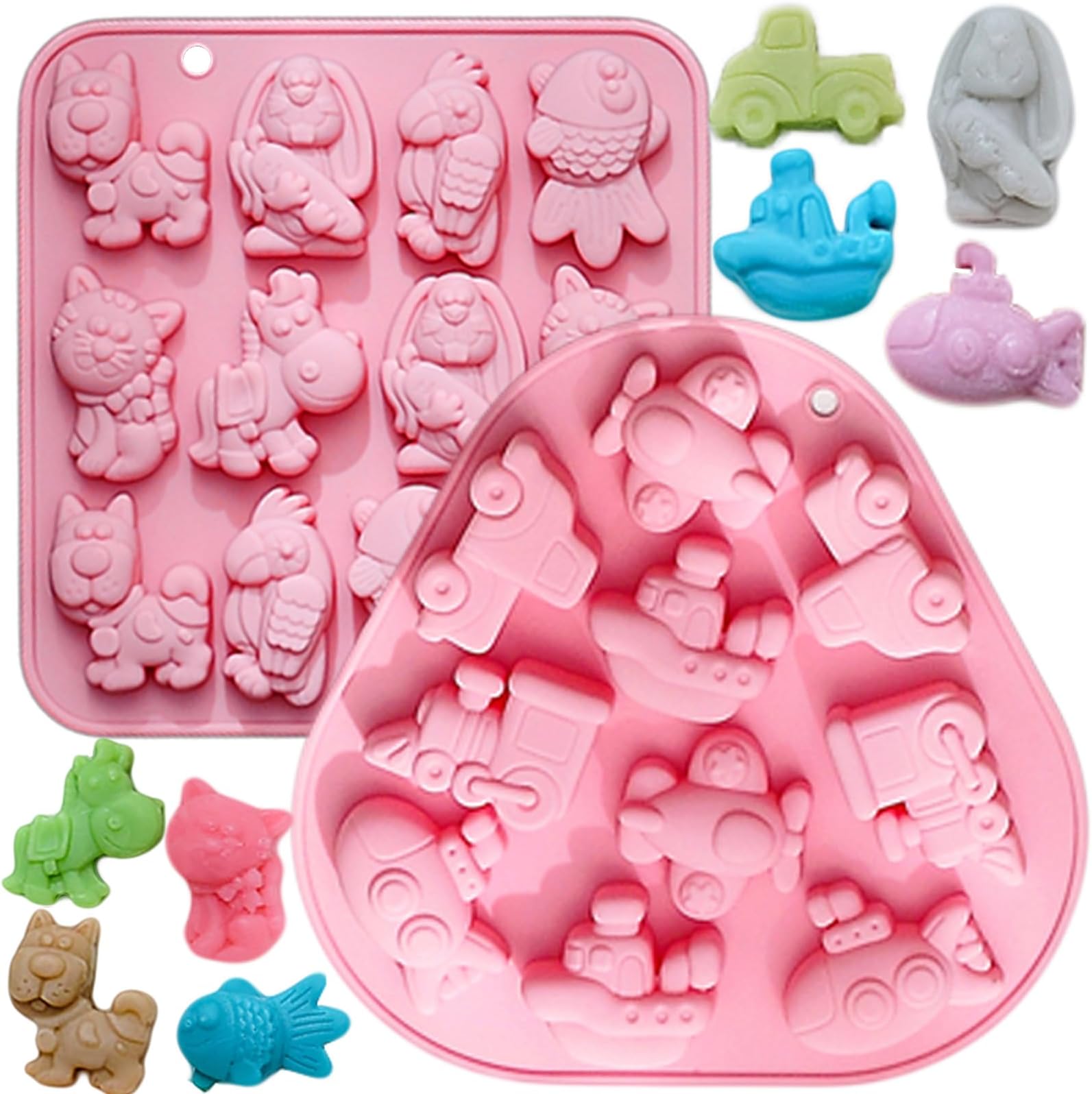 Amazon.com: Car Silicone Molds 3D Cars Shape Chocolate Candy Molds ...