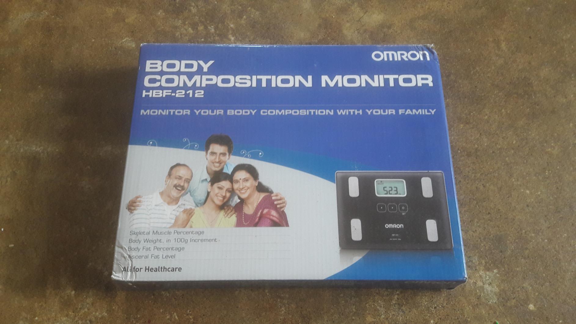 Omron HBF 212 Digital Full Body Composition Monitor With 4 User & Guest ...