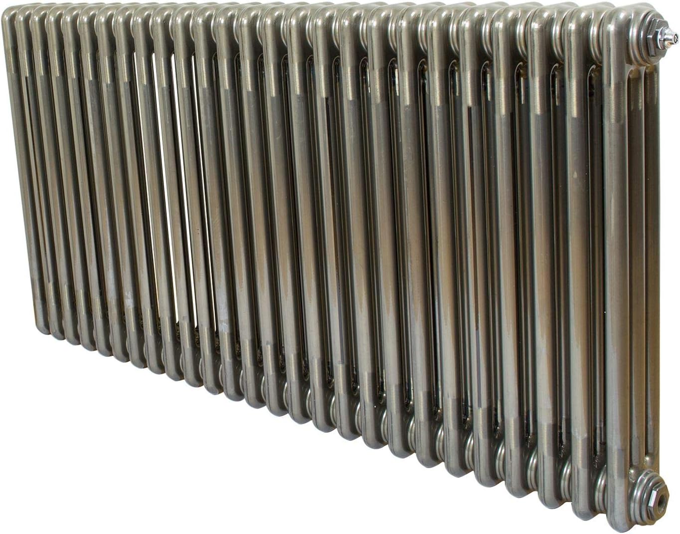 Korona Bare Metal Lacquered Horizontal 3 Column Radiator - 429mm (w) x ...