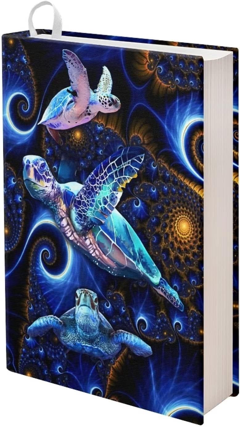 Amazon.com: DISNIMO Galaxy Sea Turtle Stretchable Book Sleeve Covers ...