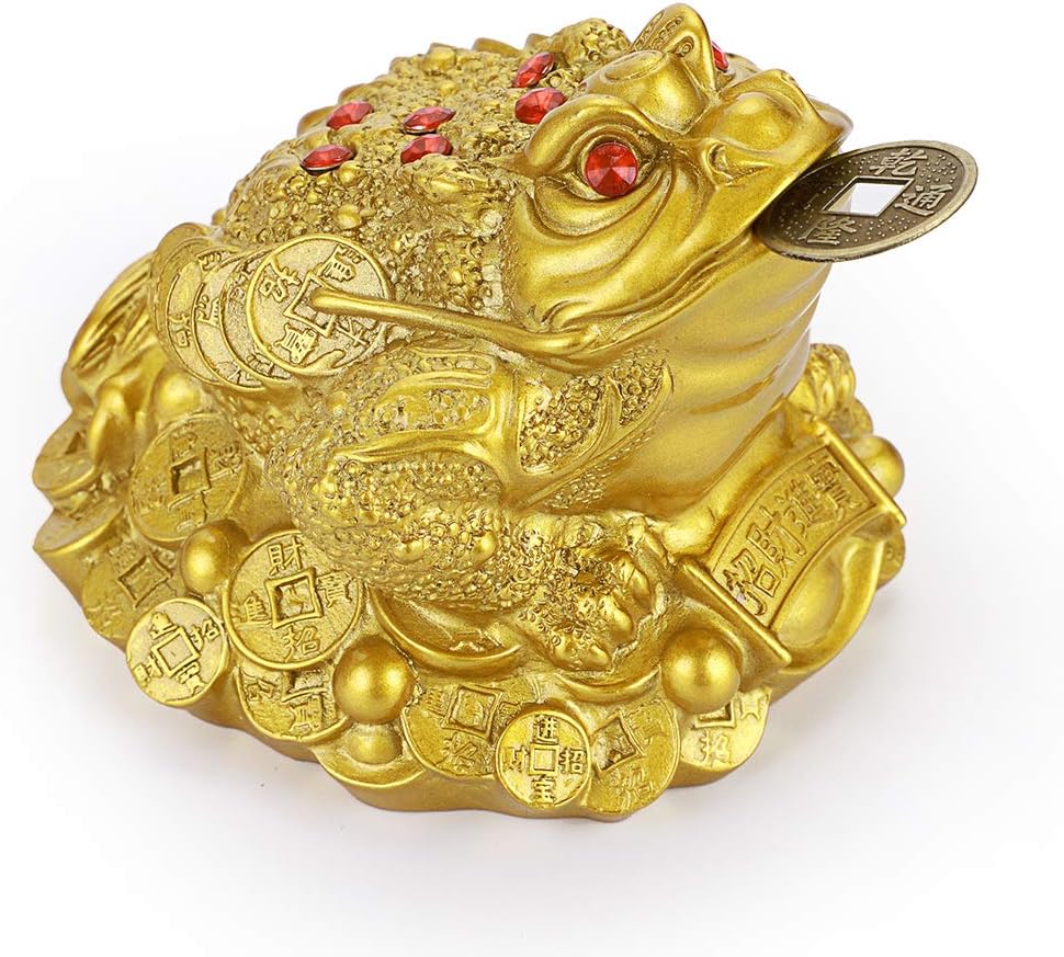 Amazon.com: MDLUU Large Money Toad Statue, Feng Shui Three Legged Toad ...