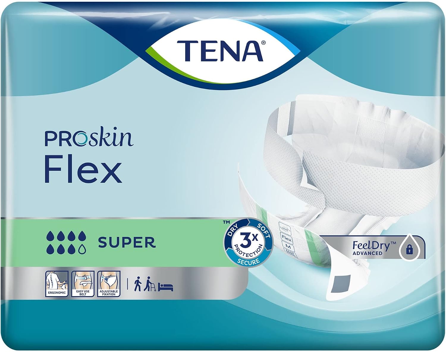 Buy TENA ProSkin Flex Super Belted Undergarment, Incontinence ...