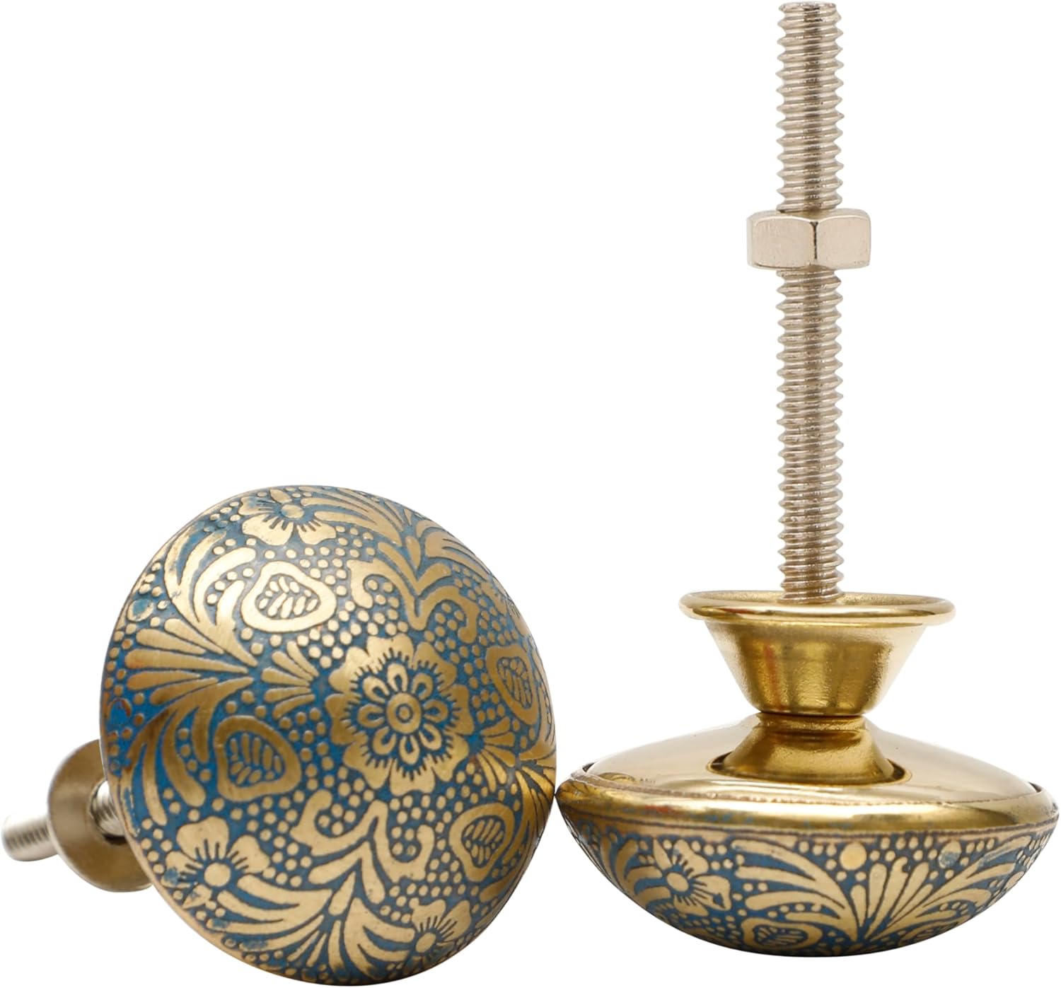 Tengru Antique Vintage Brass Door Knobs for Kitchen Cabinate Drawer ...