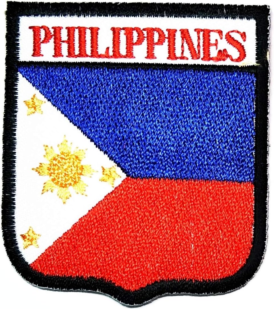 Amazon.com: Nipitshop Patches Philippines Country Flag Embroidered ...