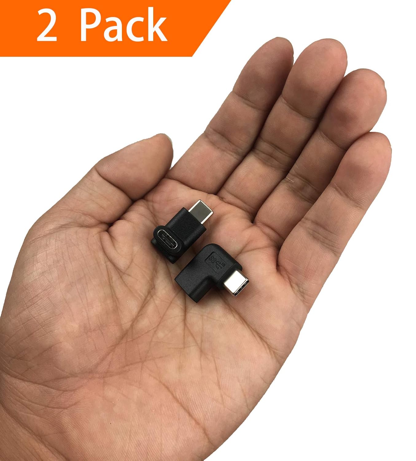 Right Angle USB C Adapter,Ruaeoda USB C 90 Degree Adapter Type C Male ...