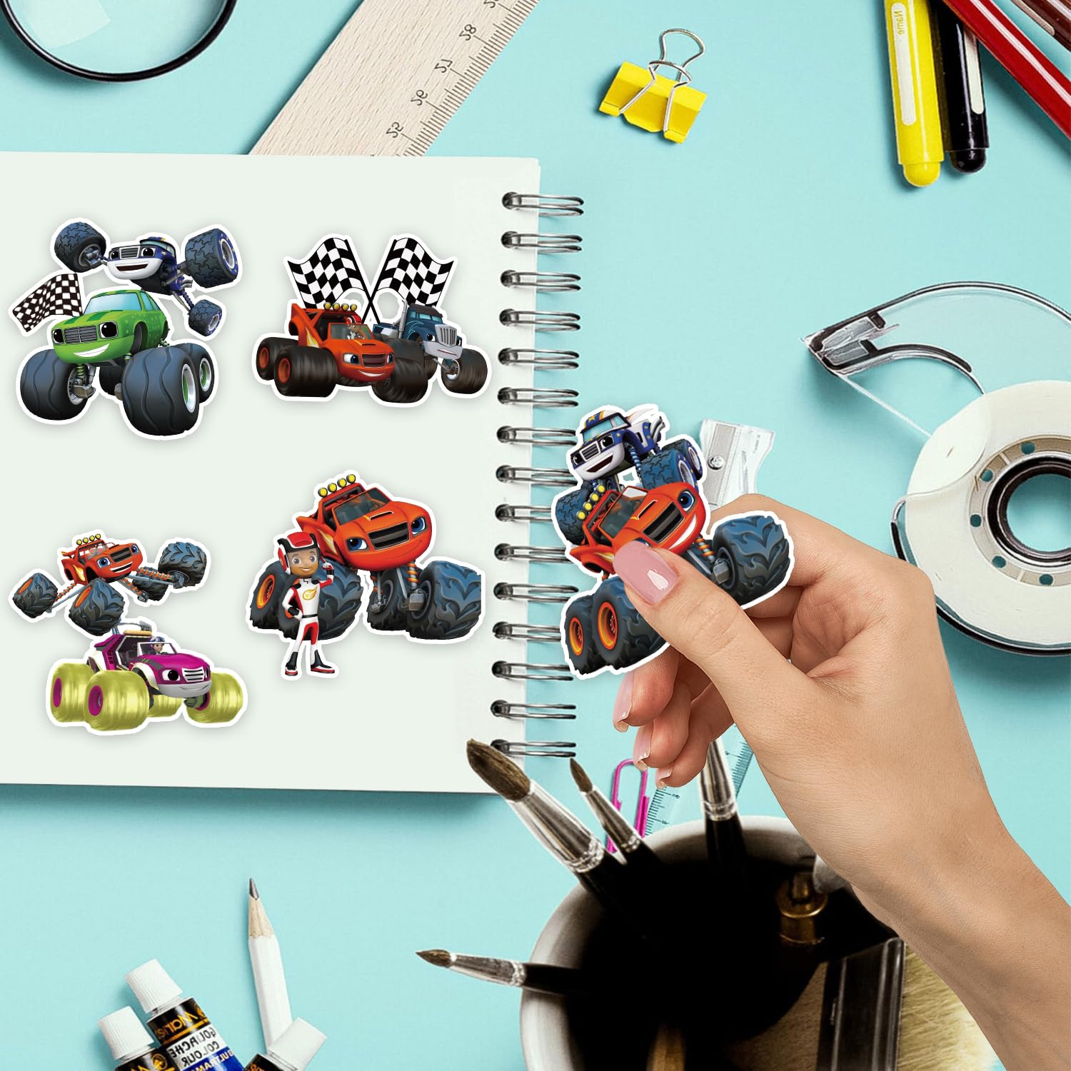 88pcs Blaze Stickers for Water Bottles Birthday⭕️ Conheça o Jogowin ...