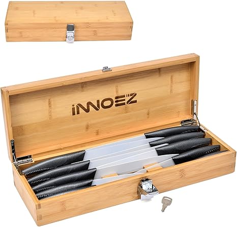 Amazon.com: Bamboo Kitchen Knife Holder Lock Box - Knife Drawer ...