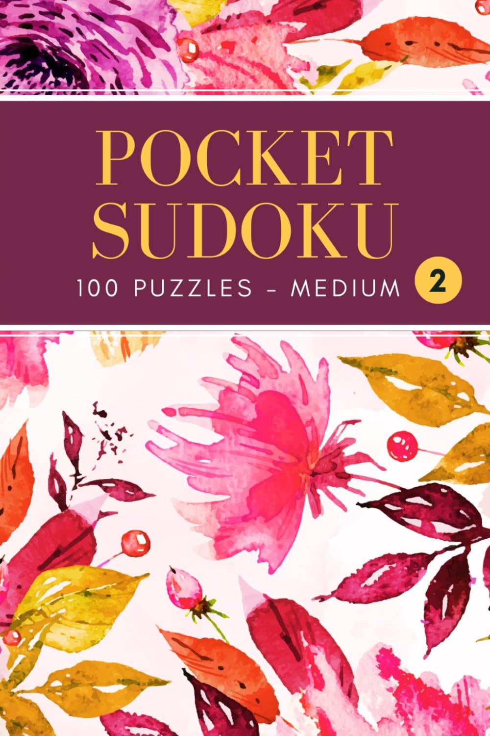 Pocket Sudoku: 100 Medium Puzzles with Solutions, Compact and Travel ...