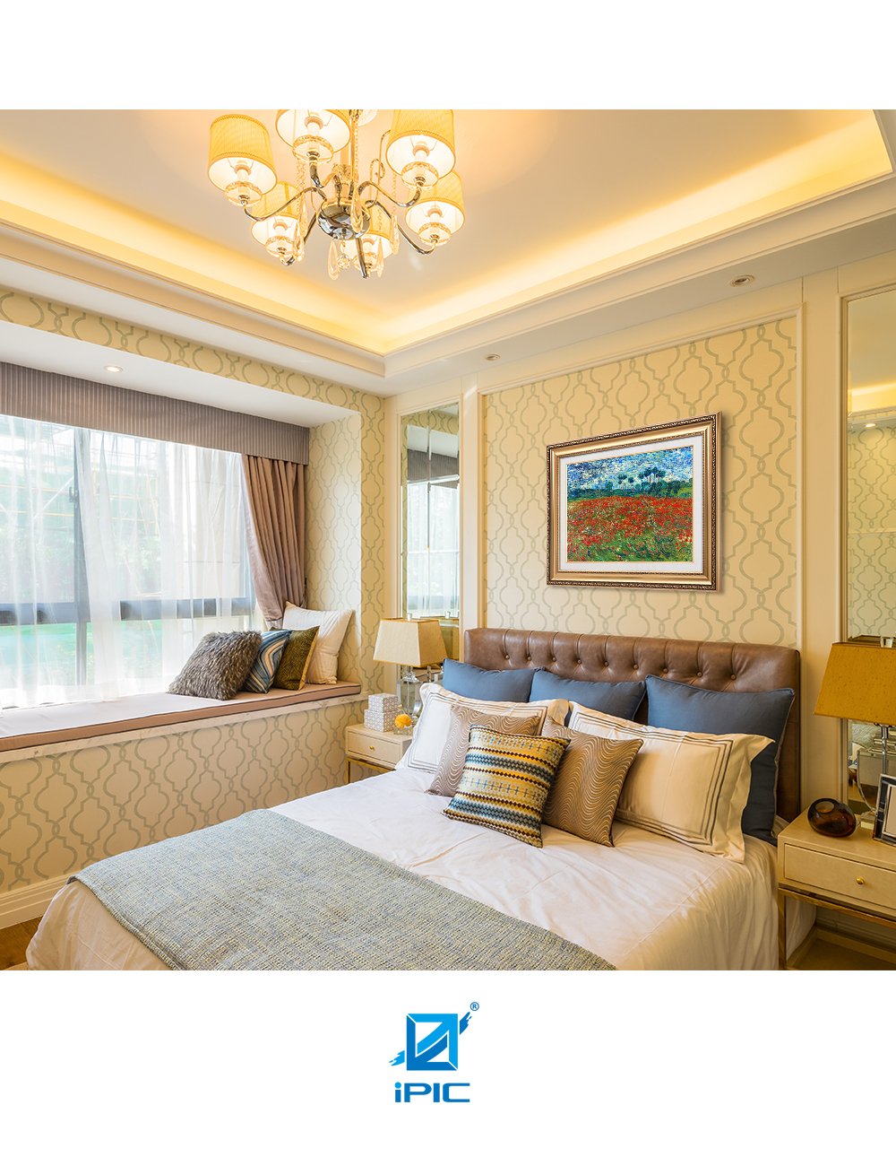 IPIC - Poppy Field Floral Vintage, Vincent Van Gogh Art Reproduction ...