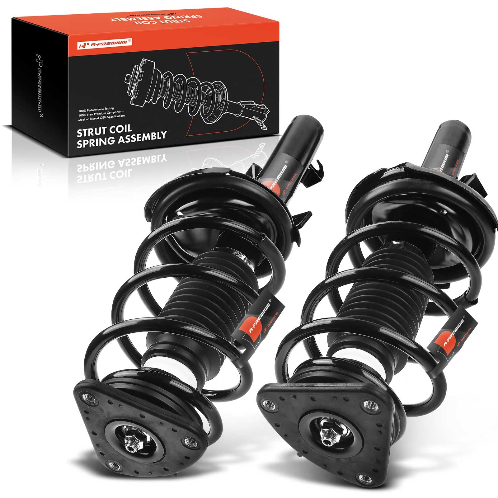 A-Premium Front Pair (2) Complete Strut & Coil Spring Assembly ...
