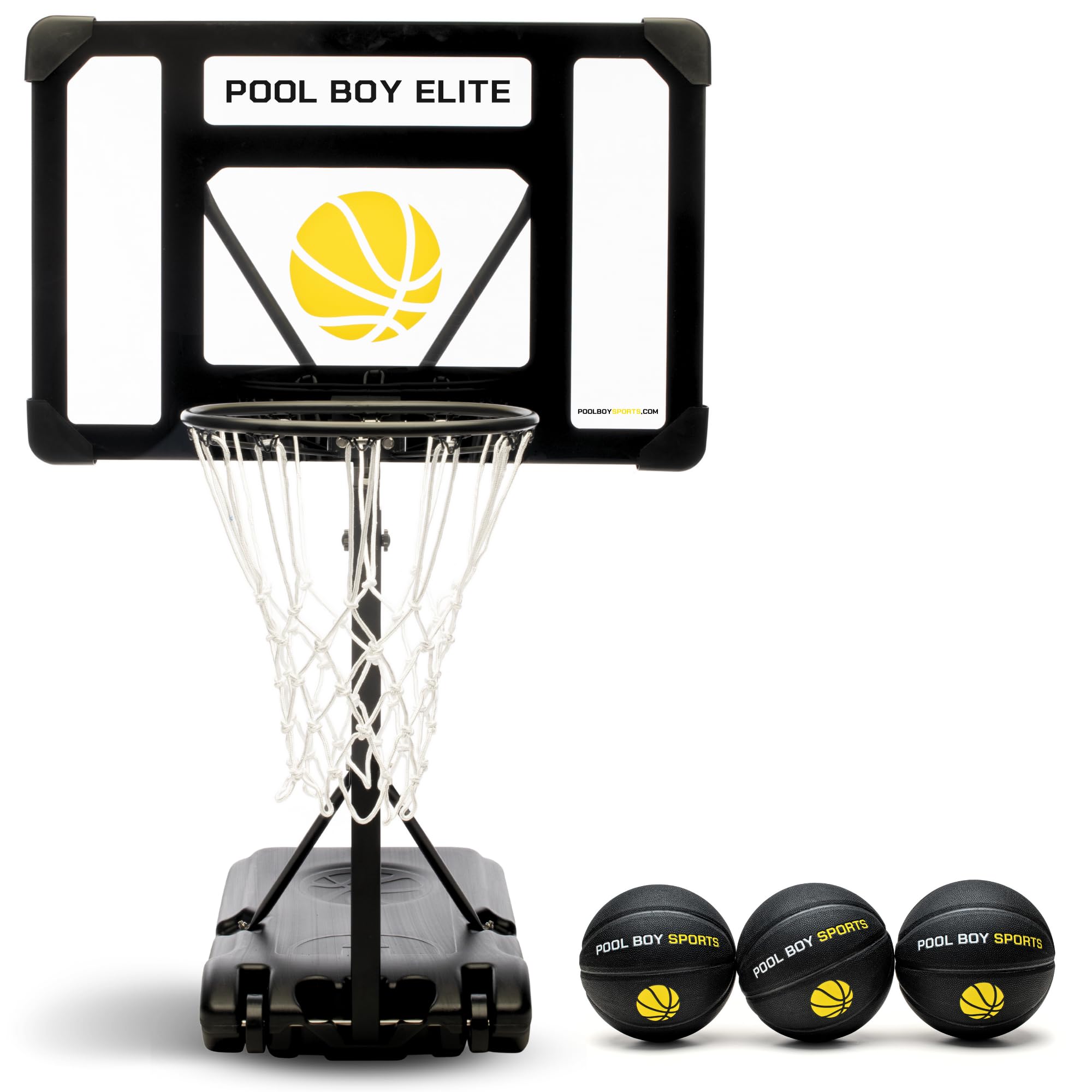 Amazon.com: POOL BOY SPORTS - Pool Basketball Hoop - Set Includes 3X ...
