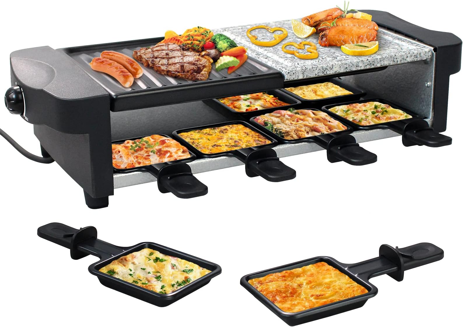 Leogreen - Appareil à Raclette 8 Personnes, Appareil à Raclette ...