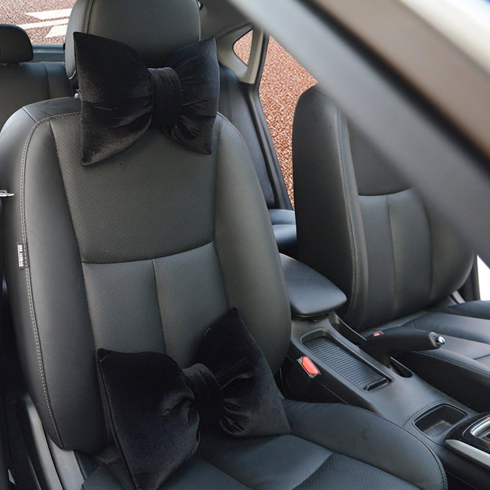 Amazon.com: 2 Pack Heart Shaped Cute Car Headrest Pillow with Angel ...