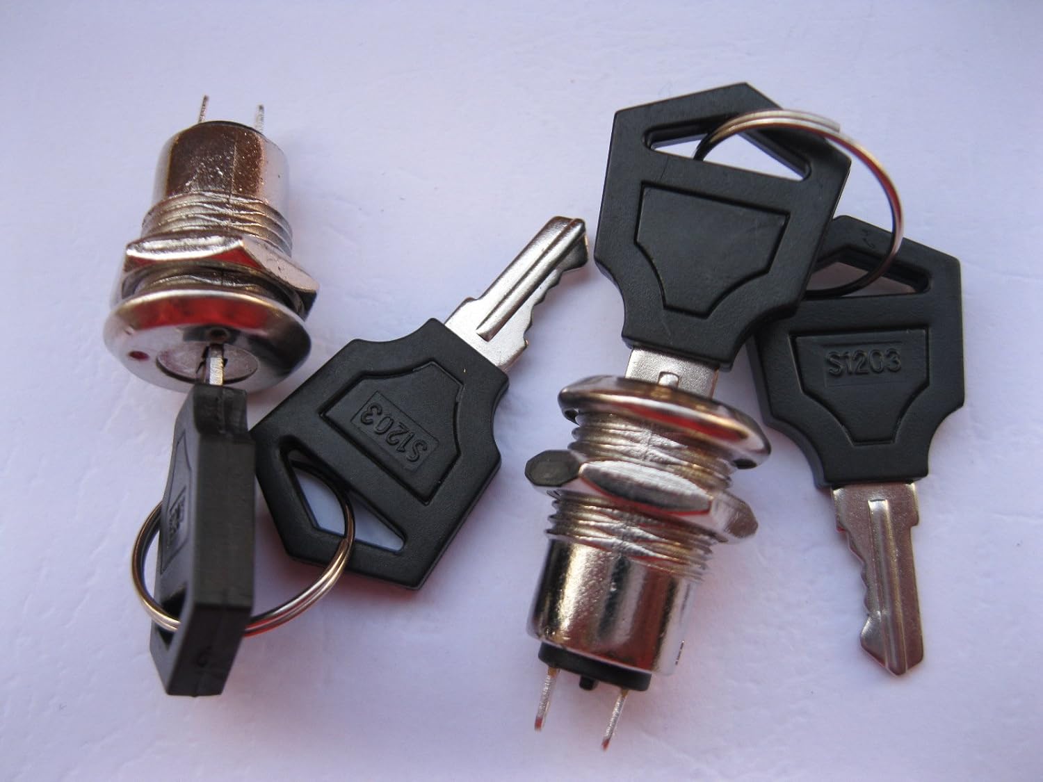 Amazon.com: 20 pcs Key Switch ON/OFF Lock Switch KS8 24x11.3mm ...